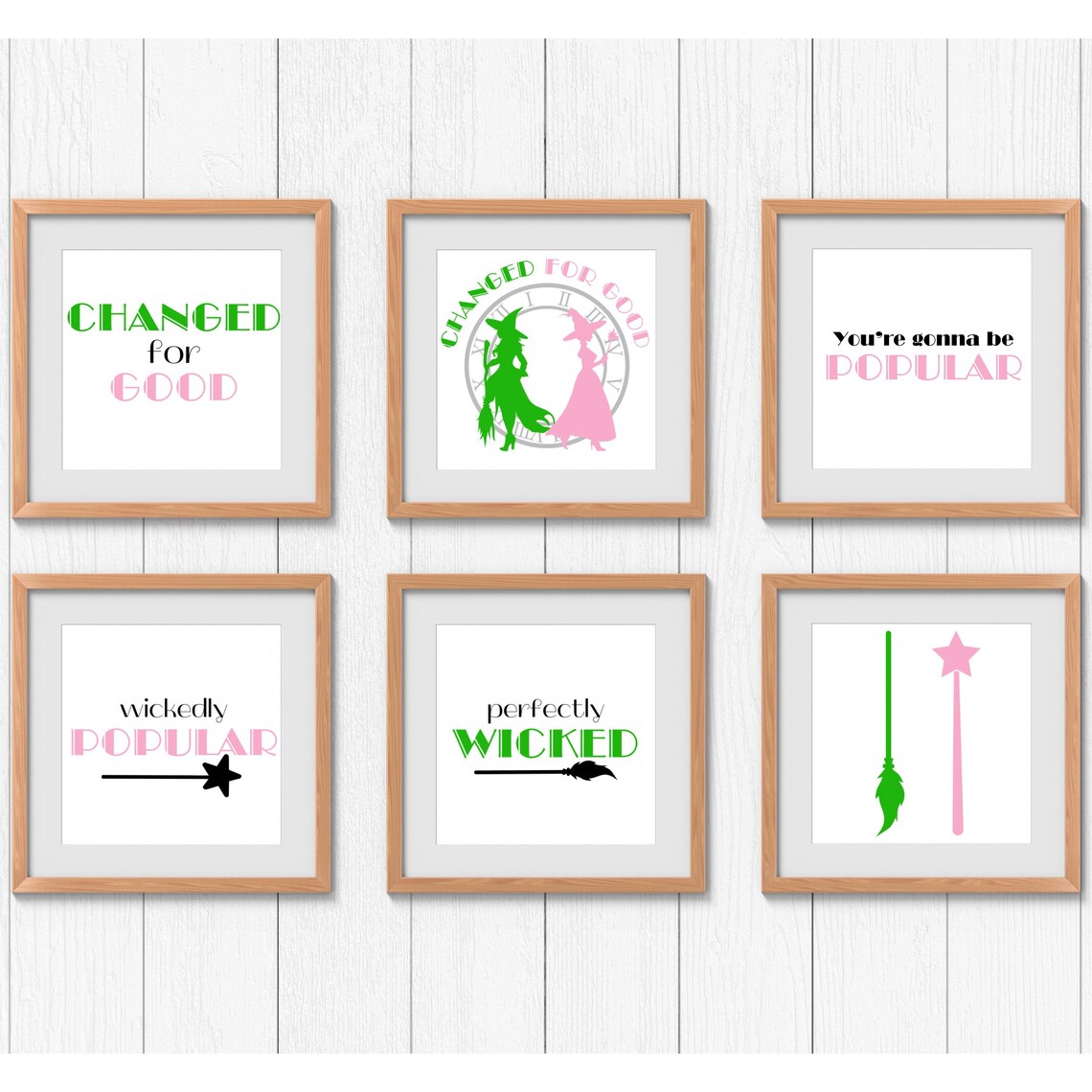Wicked Broadway PNG Files: Elphaba, Glinda Art (digital Download) - Etsy