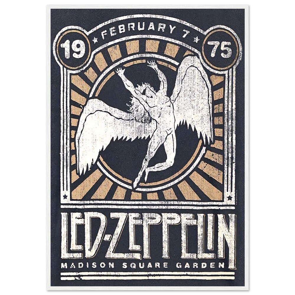 Led Zeppelin Reprint Poster on Premium Matte Paper, Wooden Framed - Etsy