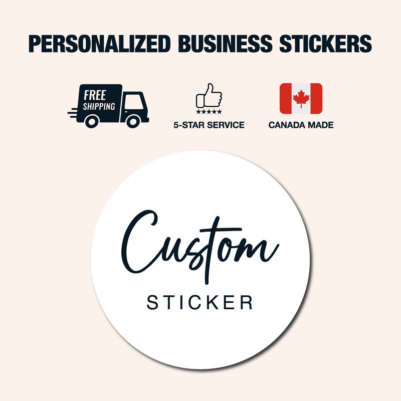 Custom Logo Stickers - Etsy
