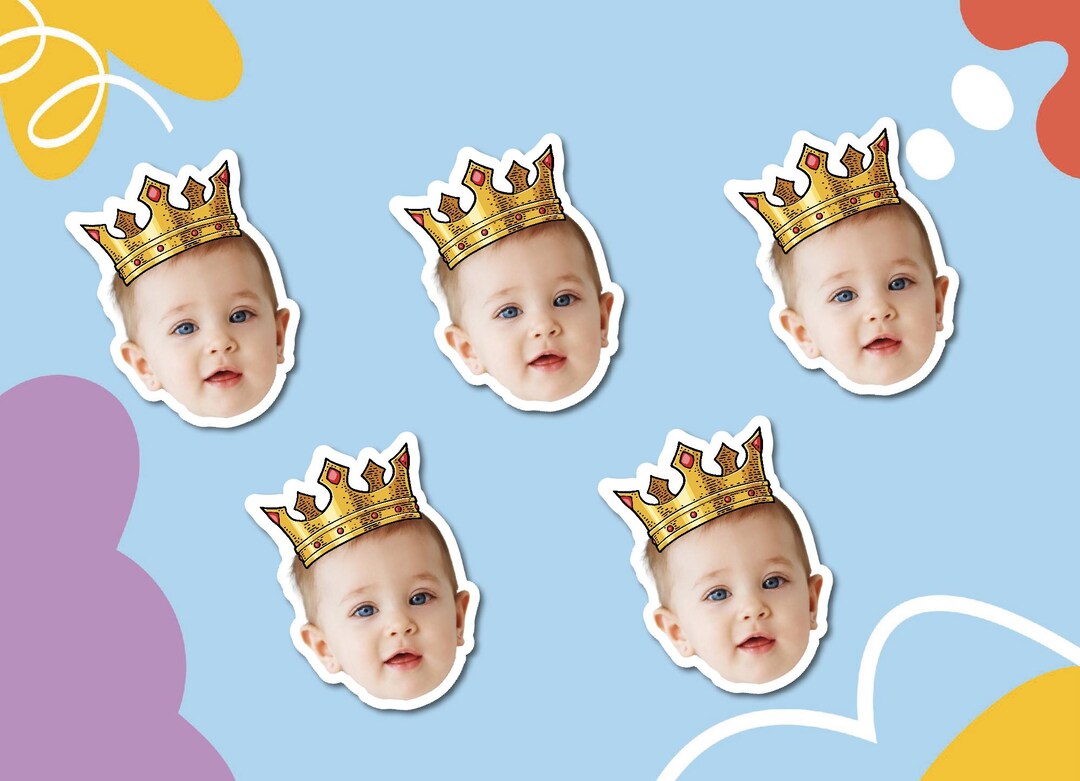 Personalized Face Sticker, Custom Face Cutout Stickers, Custom Birthday ...