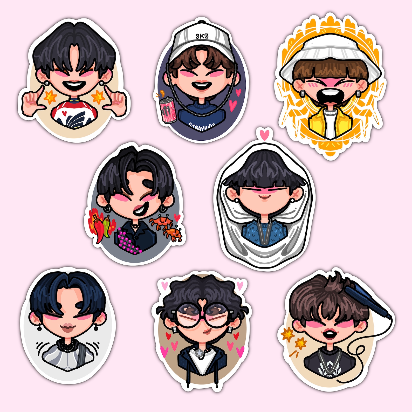 Straykids | Changbin | Sticker Pack | SKZ - Etsy