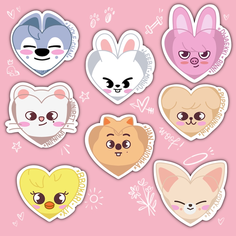 Sticker Pack Skzoo 8 Pack Straykids SKZ - Etsy