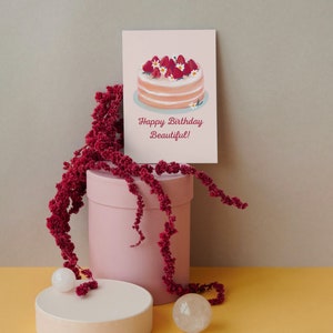 Printable Happy Birthday Beautiful Card Happy Birthday - Etsy