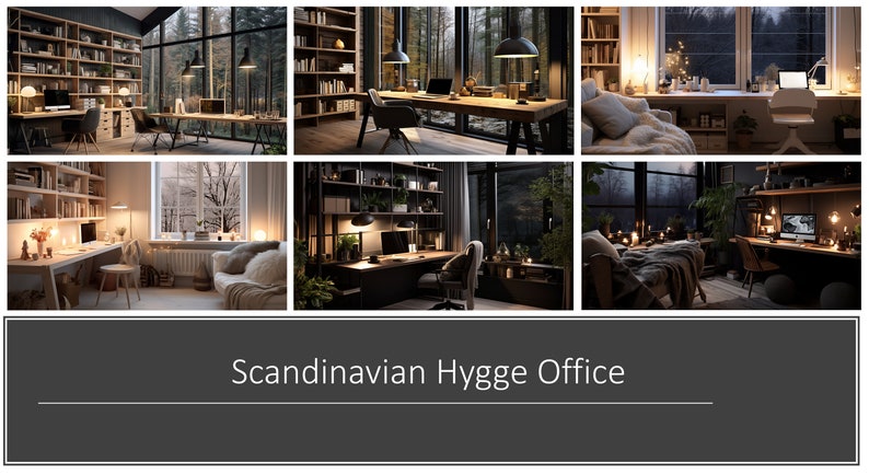 Scandinavian Hygge | Virtual Background Pack | Backdrop | Office ...