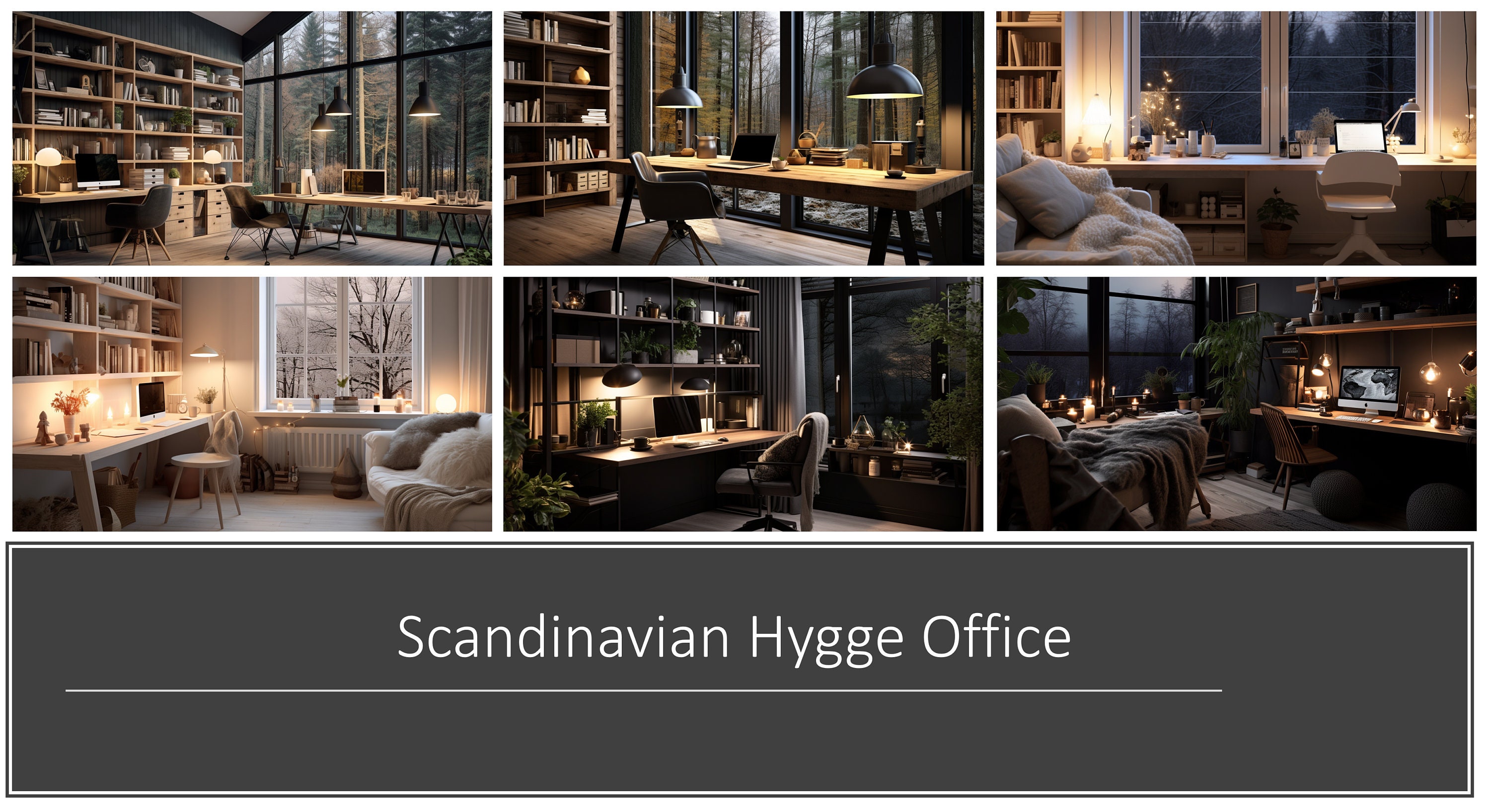 Scandinavian Hygge | Virtual Background Pack | Backdrop | Office ...