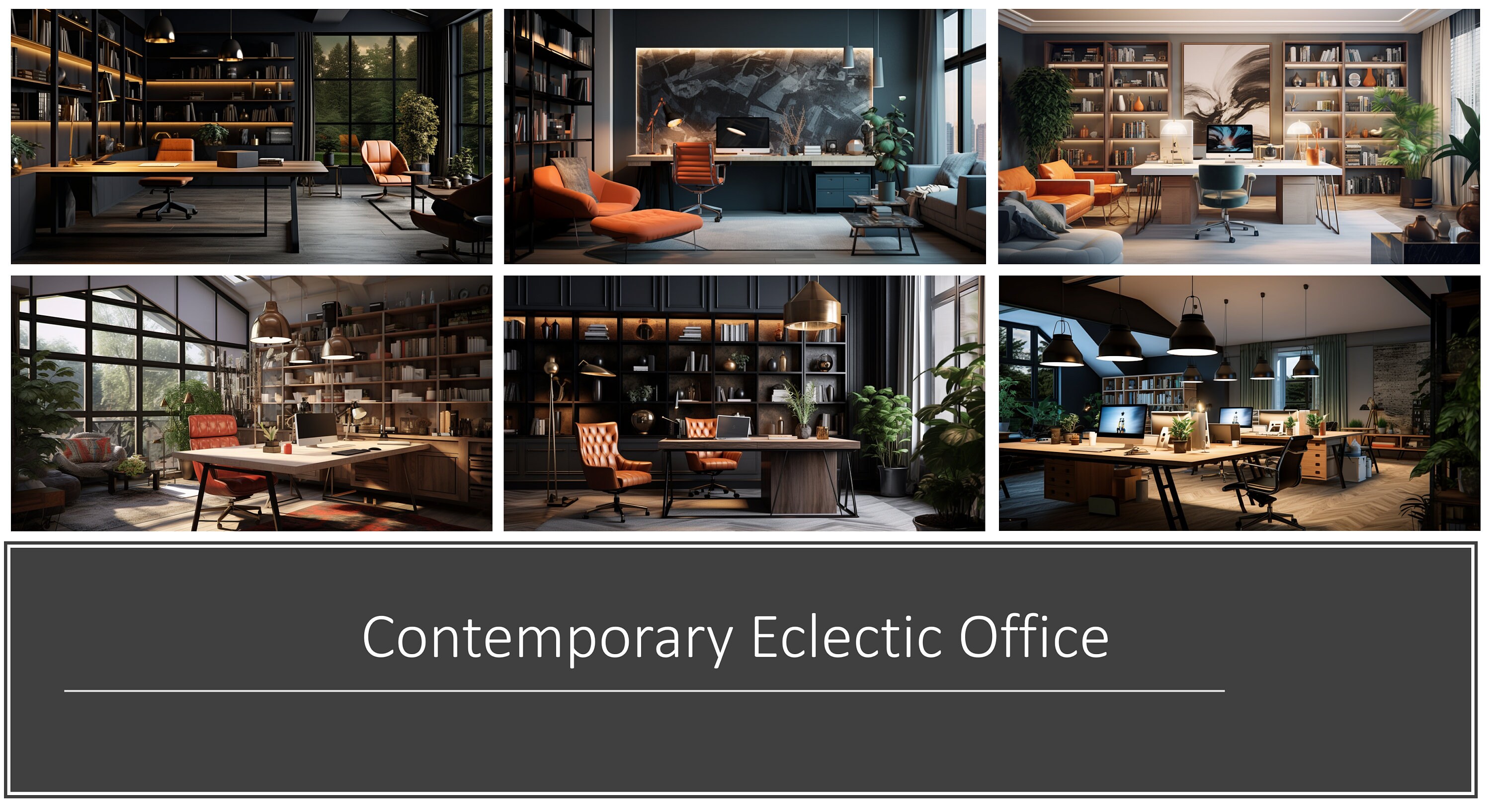 Contemporary Eclectic | Virtual Background Pack | Backdrop | Office ...