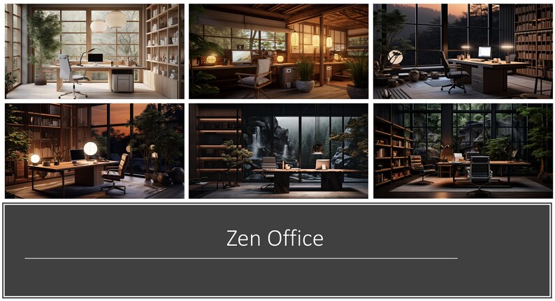 Zen | Virtual Background Pack | Backdrop | Office Background | Teams ...