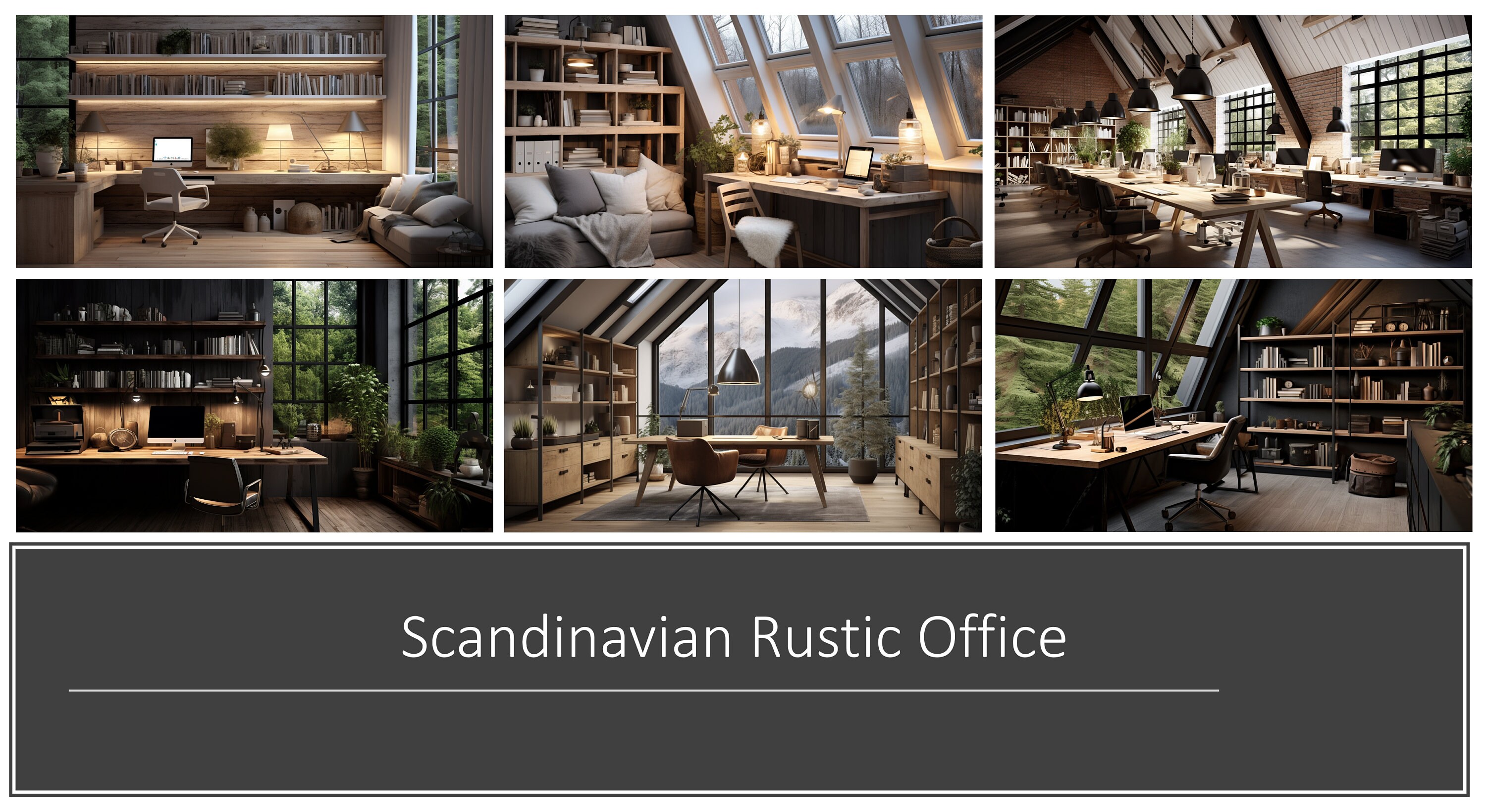 Scandinavian Rustic | Virtual Background Pack | Backdrop | Office ...