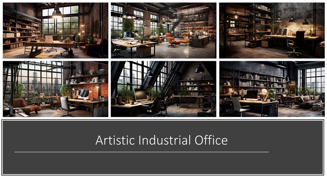 Artistic Industrial | Virtual Background Pack | Backdrop | Office ...