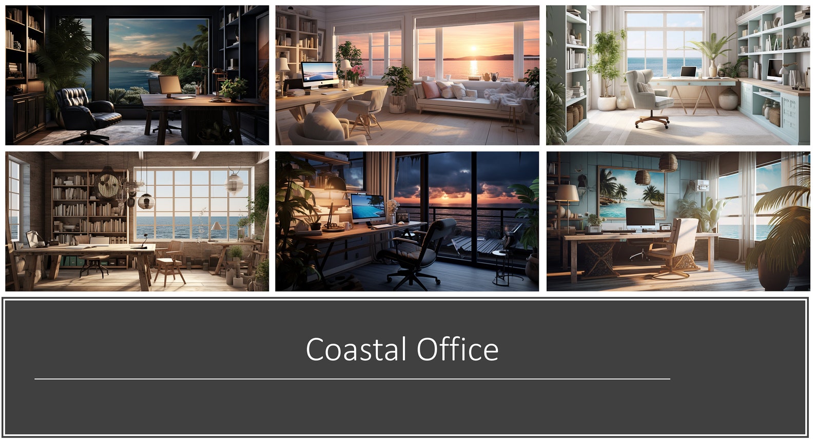 Coastal | Virtual Background Pack | Backdrop | Office Background ...