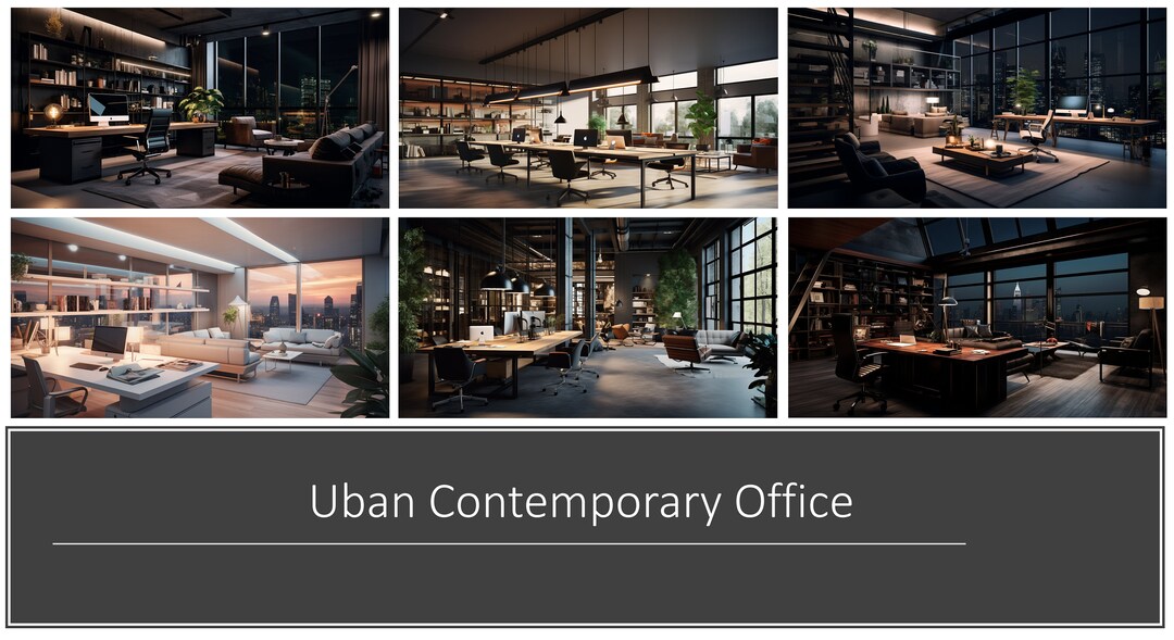 Uban Contemporary | Virtual Background Pack | Backdrop | Office ...