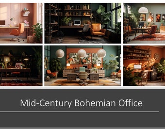 Industrial Chic Virtual Background Pack Backdrop Office - Etsy
