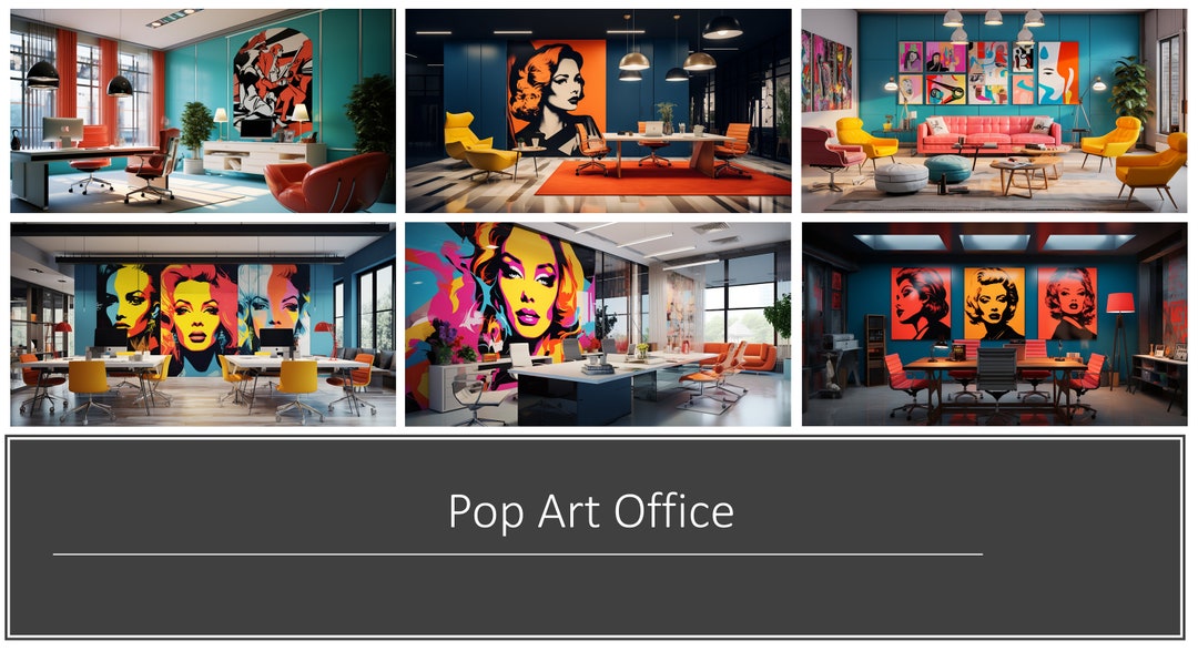 Pop Art | Virtual Background Pack | Backdrop | Office Background ...