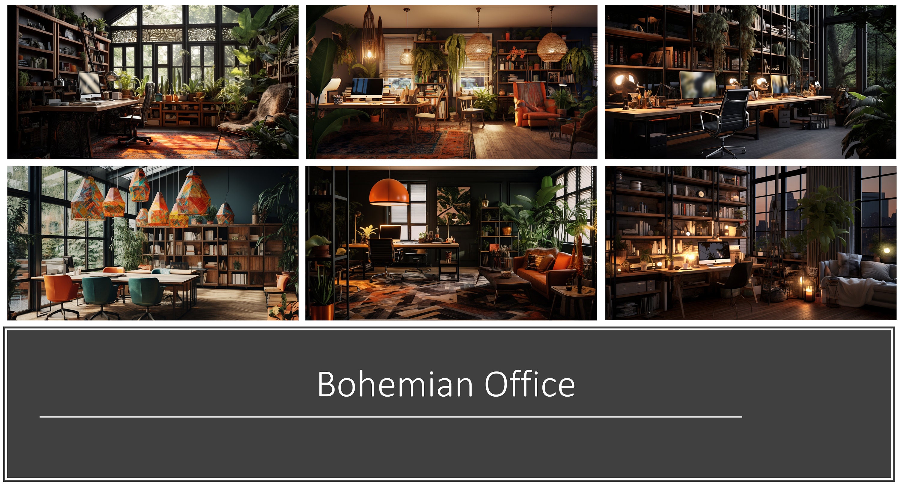 Bohemian | Virtual Background Pack | Backdrop | Office Background ...