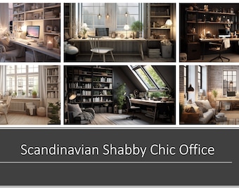 Shabby Chic Virtual Background Pack Backdrop Office - Etsy