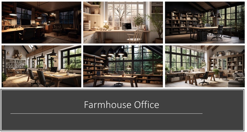 Farmhouse | Virtual Background Pack | Backdrop | Office Background ...