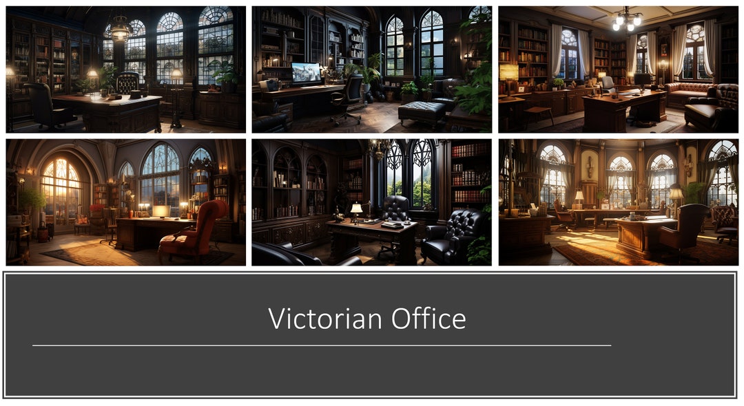 Victorian | Virtual Background Pack | Backdrop | Office Background ...