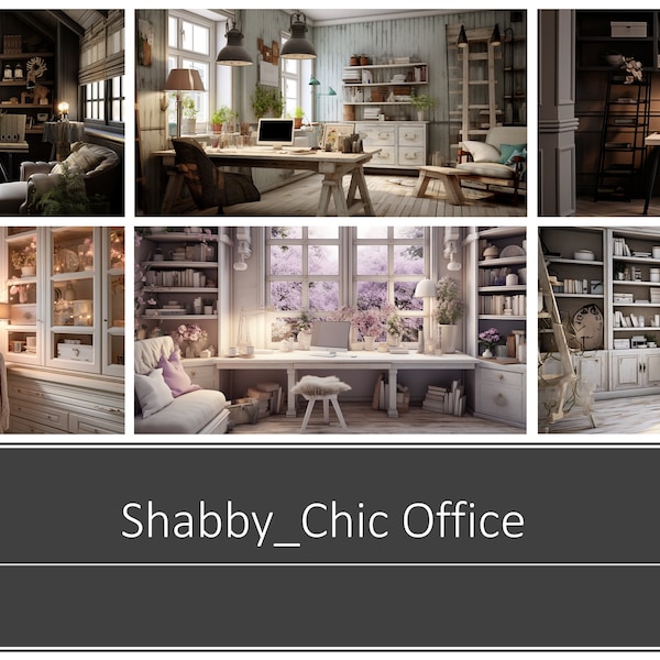 Shabby Chic Office - Etsy