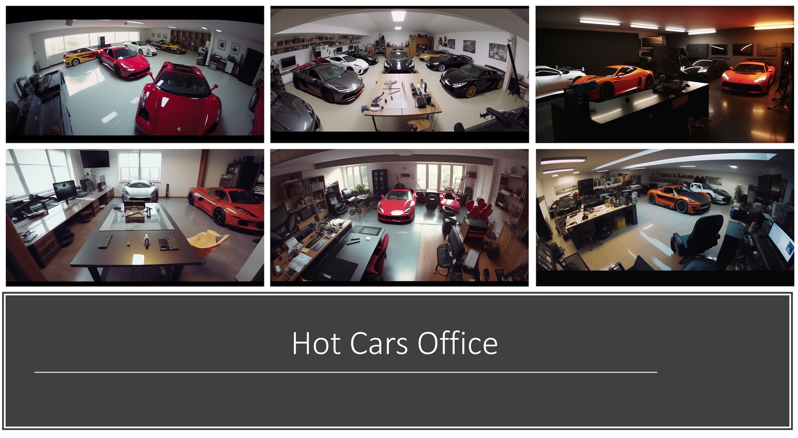 Hot Cars Office| Virtual Background Pack | Backdrop | Office Background ...