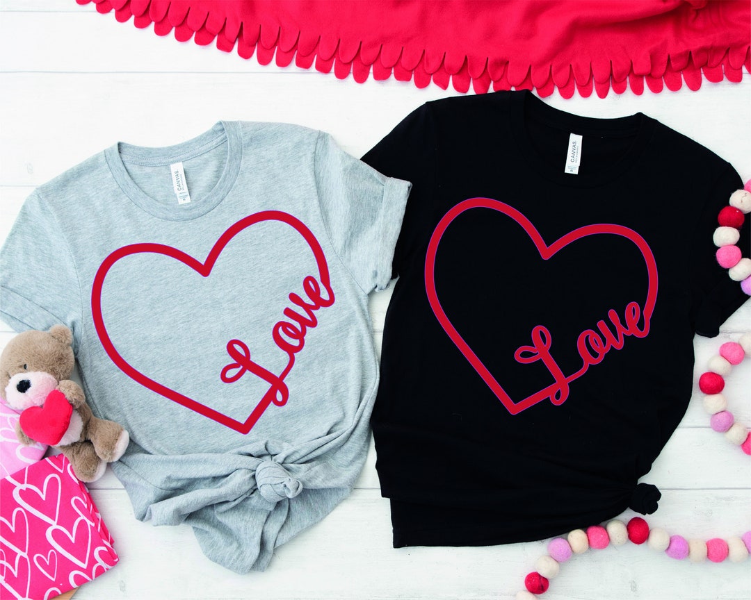 Valentine Love Heart Shirt, Heart Shirt, Cute Valentine Shirt ...