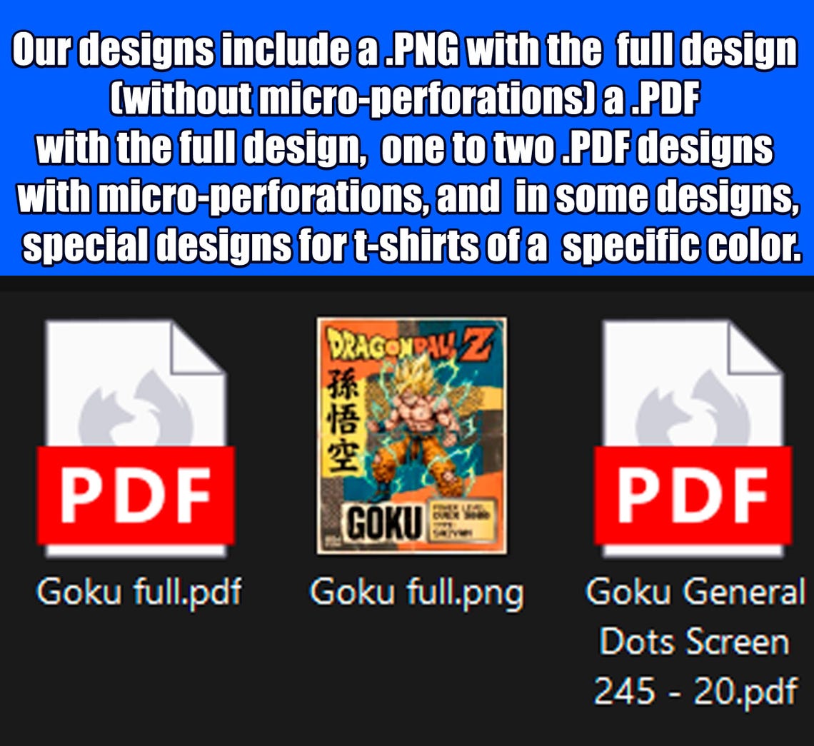 DBZ T-shirt Designs | 90s Anime Streetwear PNG Bundle (digital Download ...