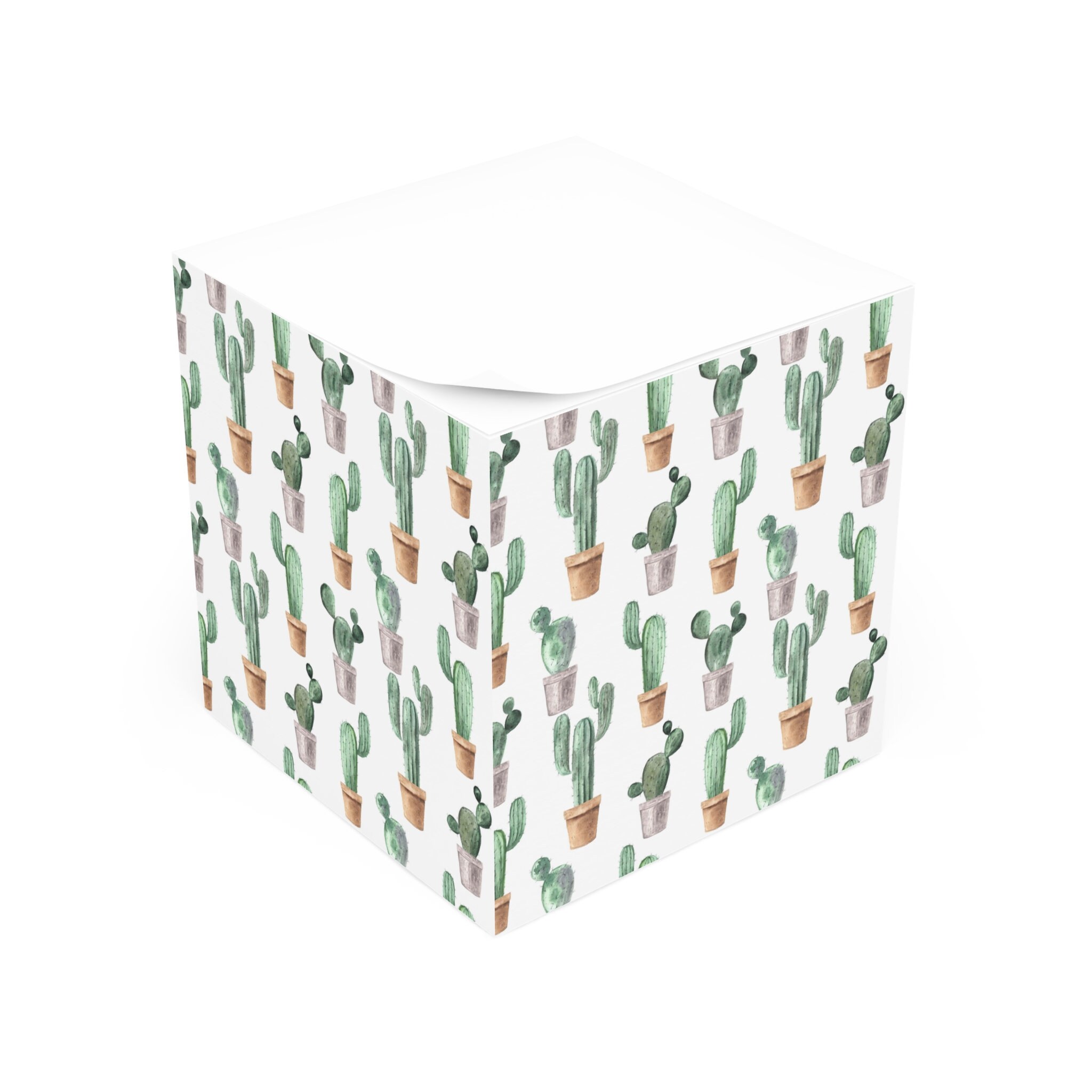 CACTUS NOTE CUBE Cactus Sticky Notes Succulent Notepad - Etsy