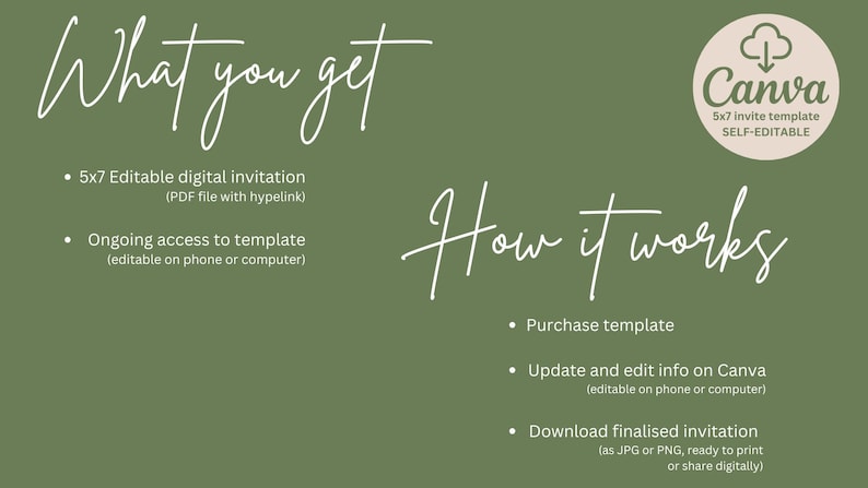 EDITABLE, Groovy Invitation Template, Woodstock Invite, Digital ...