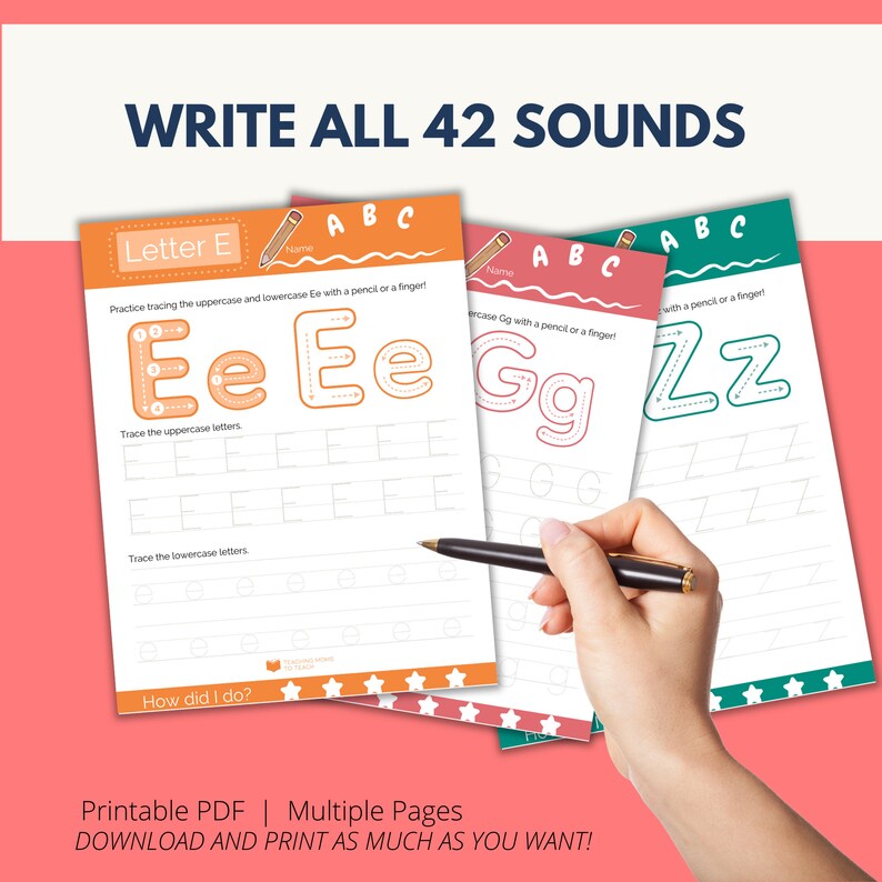 Phonics Bundle, Tracing Activities, Letter Sounds and Actions, Back to ...