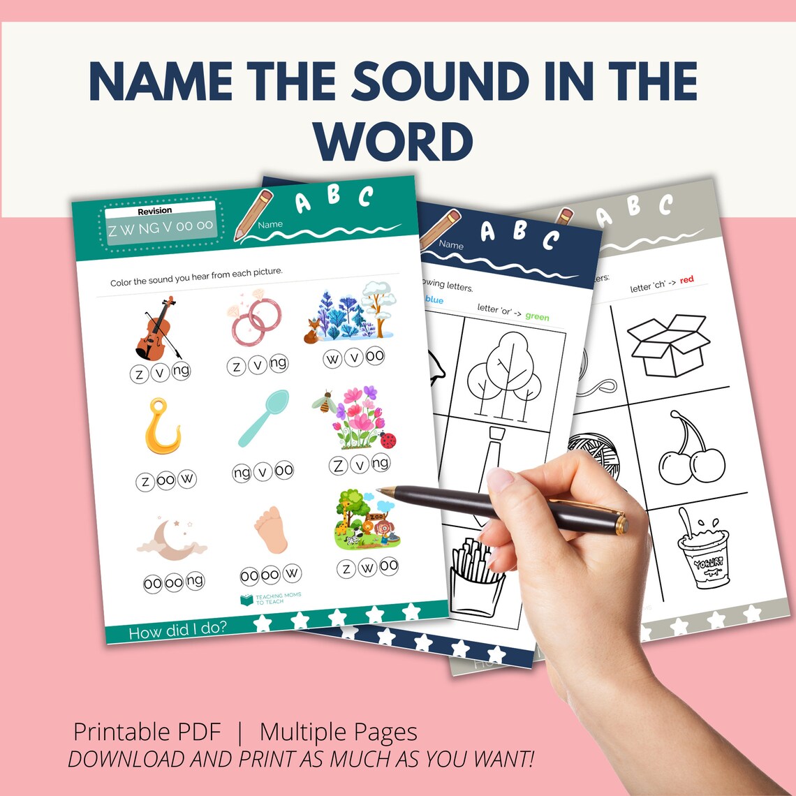 Phonics Worksheets, Back to School, Phonics Printables, Phonics ...