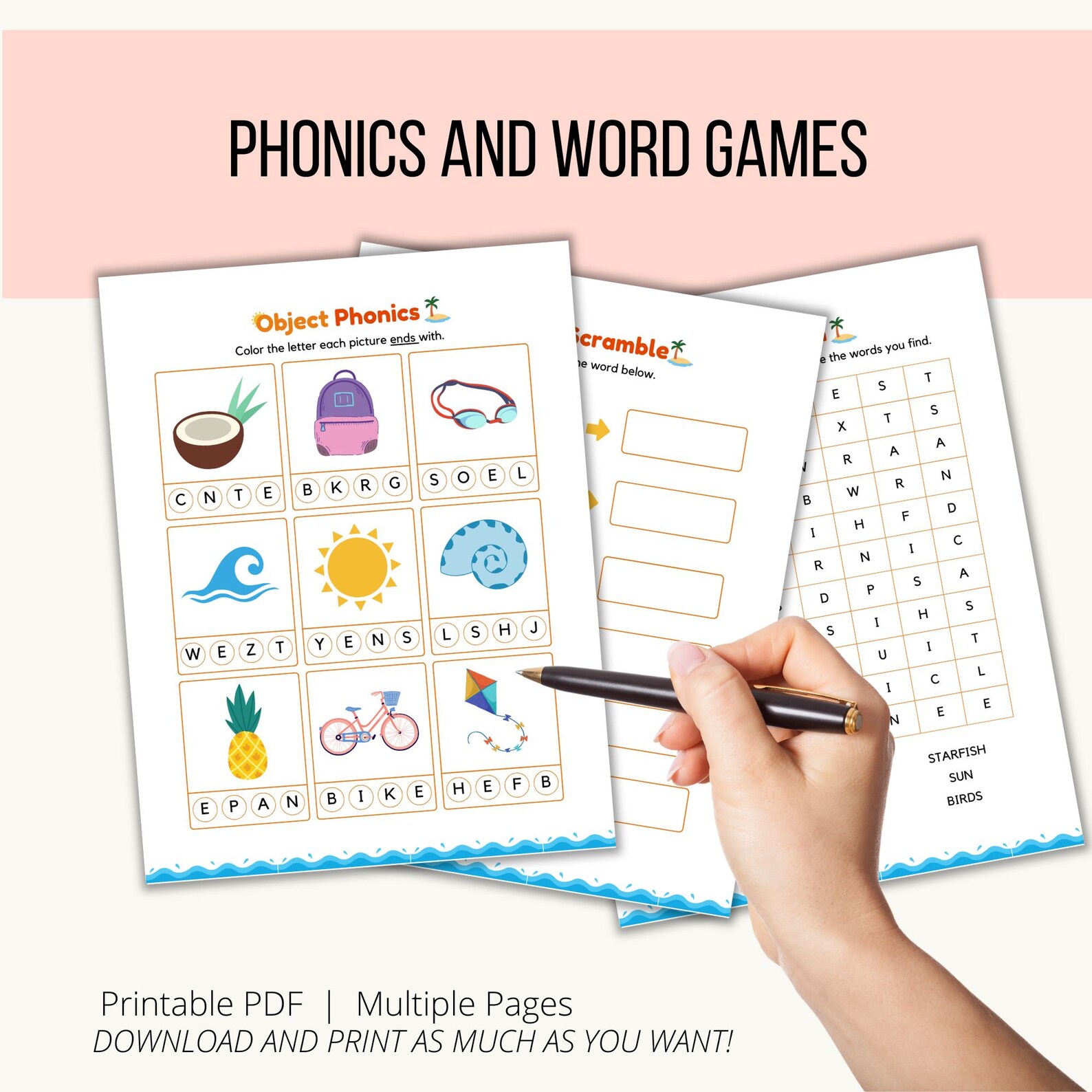 Summer Activity Printables, Summer Activity Pack, Summer Activity ...