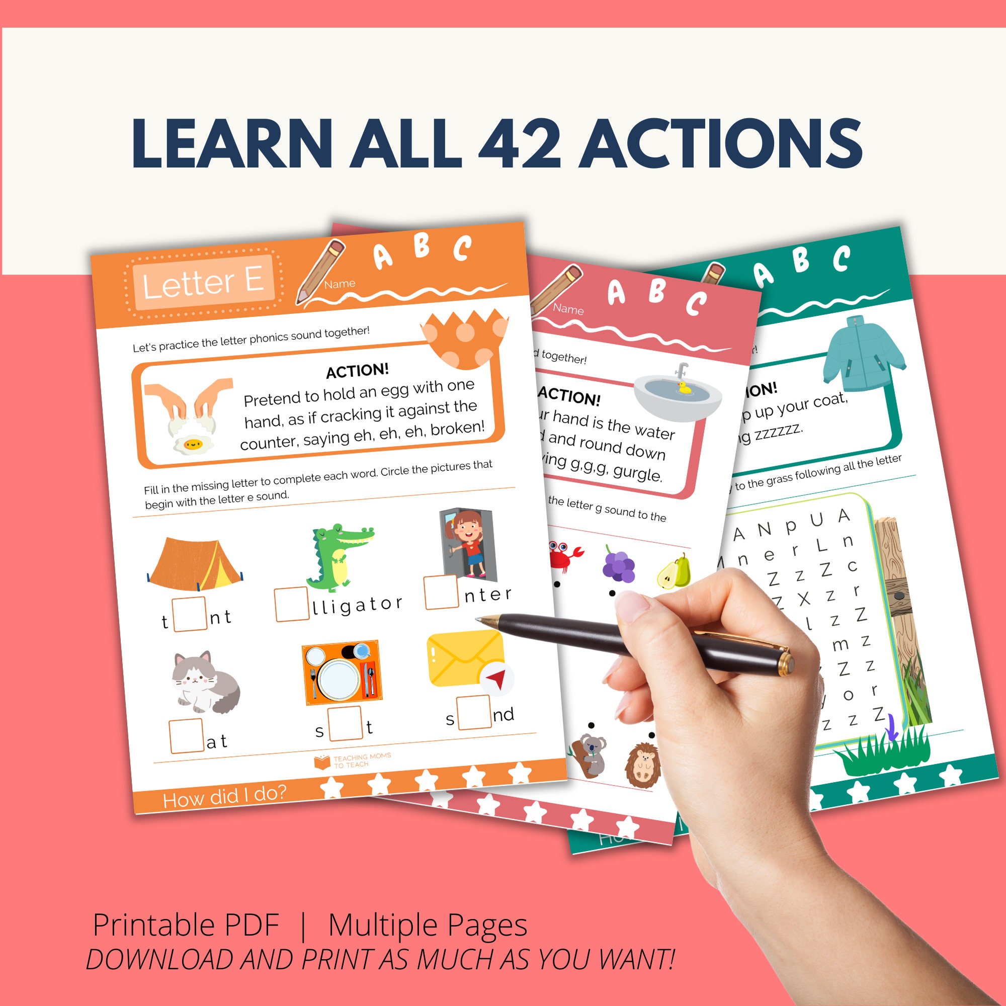 Phonics Bundle, Tracing Activities, Letter Sounds and Actions, Back to ...