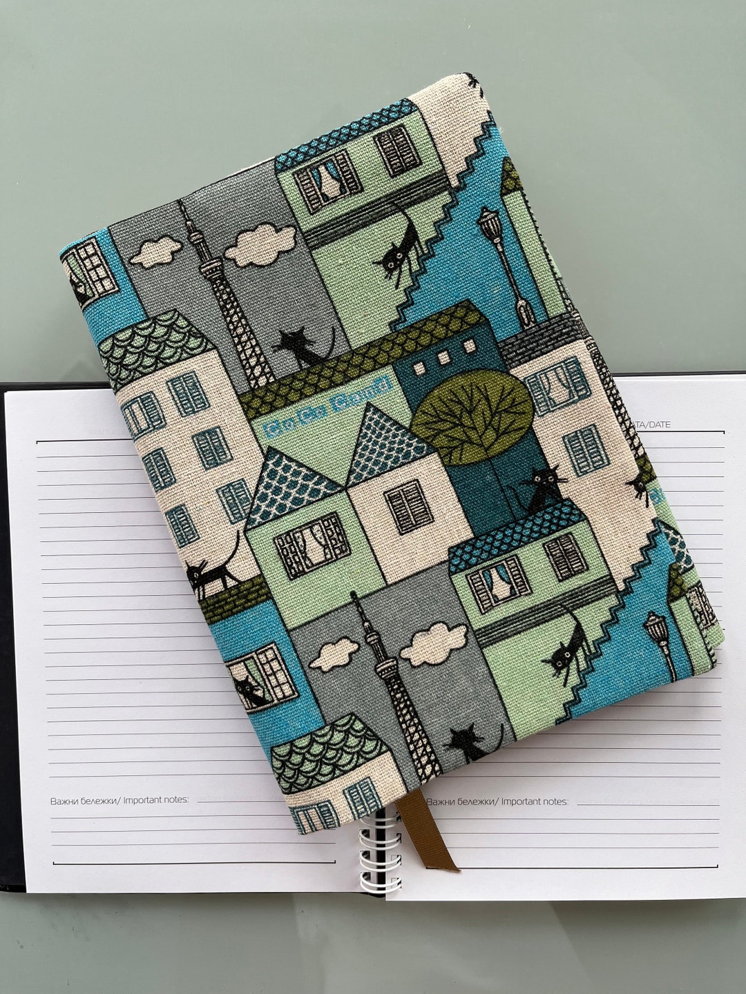 Fabric Planner Cover, Fabric Book Cover, Book Clothing, Book Protector ...