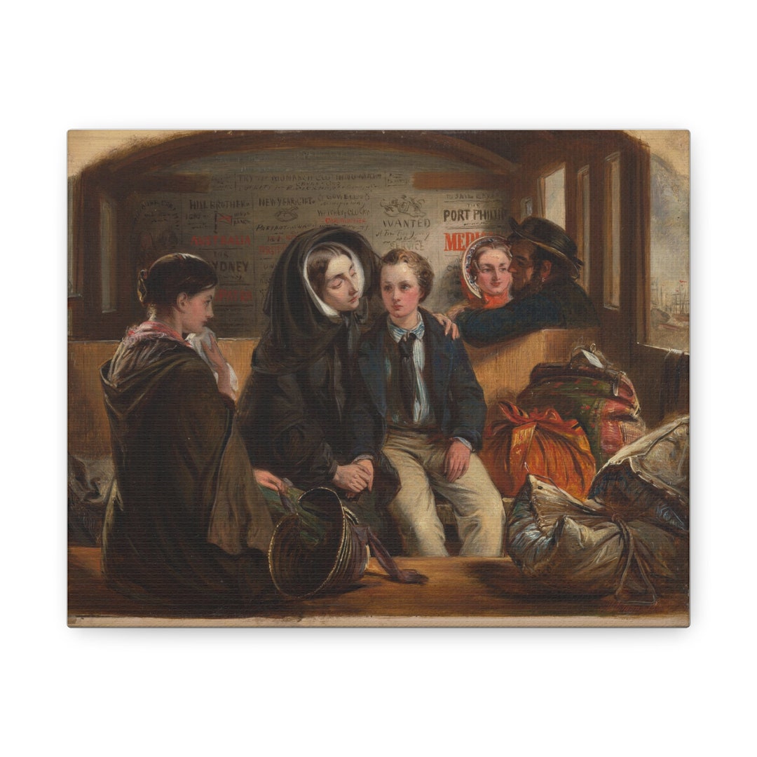 Second Class the Parting | Abraham Solomon 1855 | Print on Canvas ...