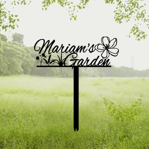 Personalized Garden Decor, Outdoor Metal Sign, Personalized Metal ...