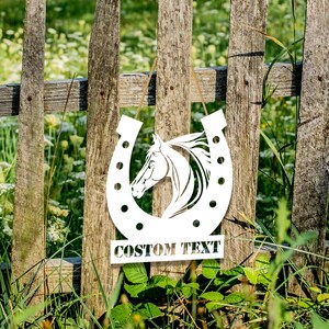 Custom Metal Horse Farm Sign, Custom Metal Horse Farm Sign,personalized ...