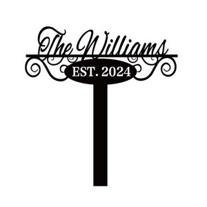 Custom Metal Garden Sign, Garden Sign Personalized, Custom Garden Signs ...