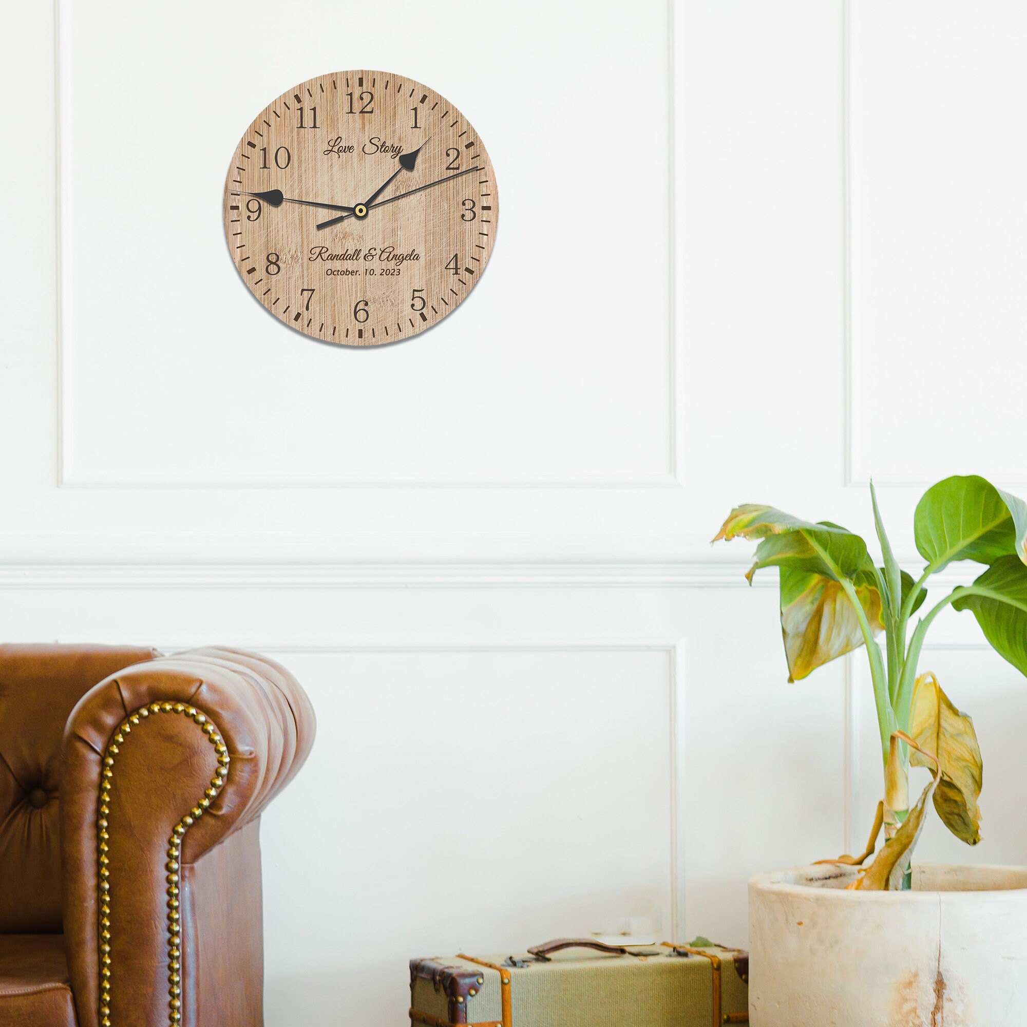 Wooden Clock for Wall, ,unique Home Decor,personalized Wooden Clock ...