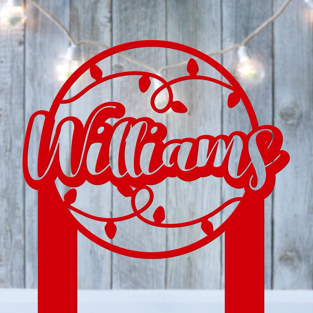 Personalized Merry Christmas Metal Sign, Custom Metal Sign Decor ...