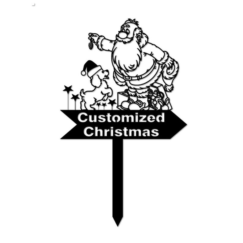 Personalized Merry Christmas Metal Sign, Custom Metal Sign Decor ...