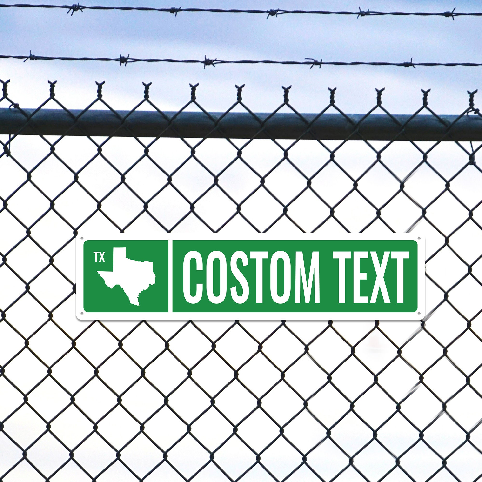 Personalized Green Street Sign, Custom Text Customize Your Own Green ...