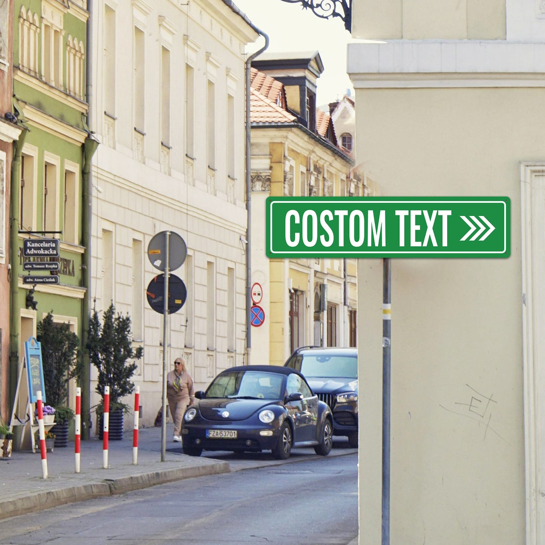 Custom Street Sign, Custom Address Metal Sign, Indicator Metal Sign ...