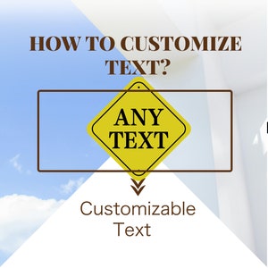 Custom Text Customize Your Own Yellow Street Sign,custom Quality ...