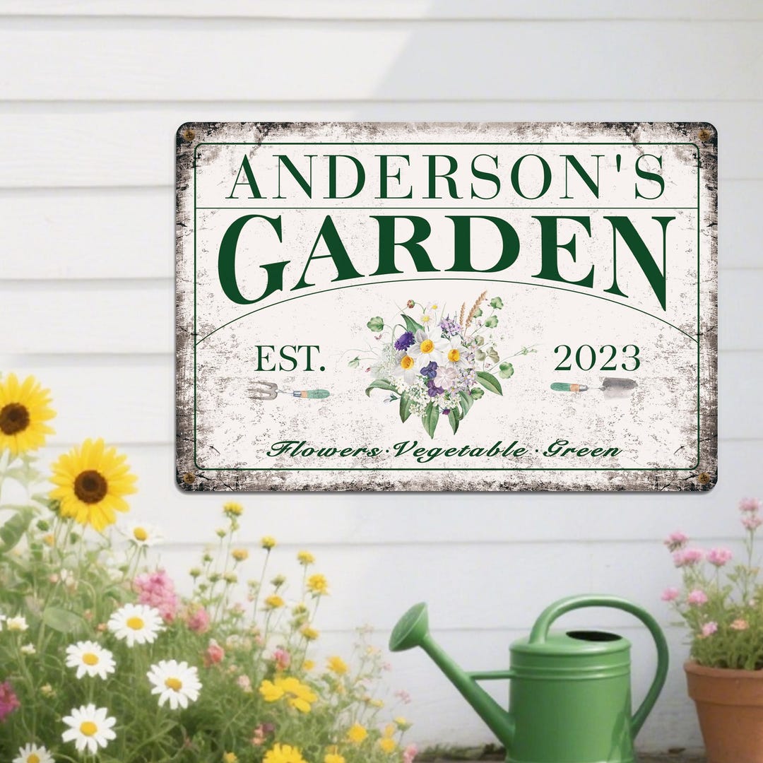 Personalized Greenhouse Sign, Custom Name, Year, Vintage Greenhouse ...