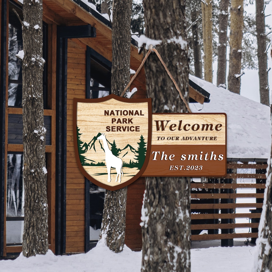 Personalized National Park Sign National Park Service Welcome - Etsy