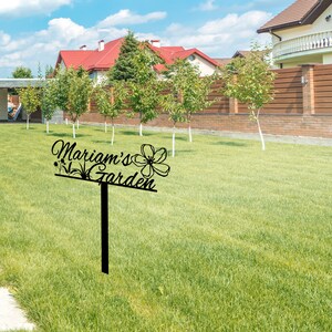 Personalized Garden Decor, Outdoor Metal Sign, Personalized Metal ...