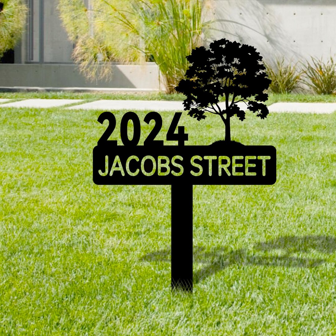 Metal Garden Stake Sign, Personalized Metal Garden Sign With Stakes ...