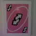 Pink Uno Reverse Rhinestone Canvas Art 28x35cm - Etsy