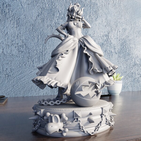 3d Printed Figure Bowsette - Etsy