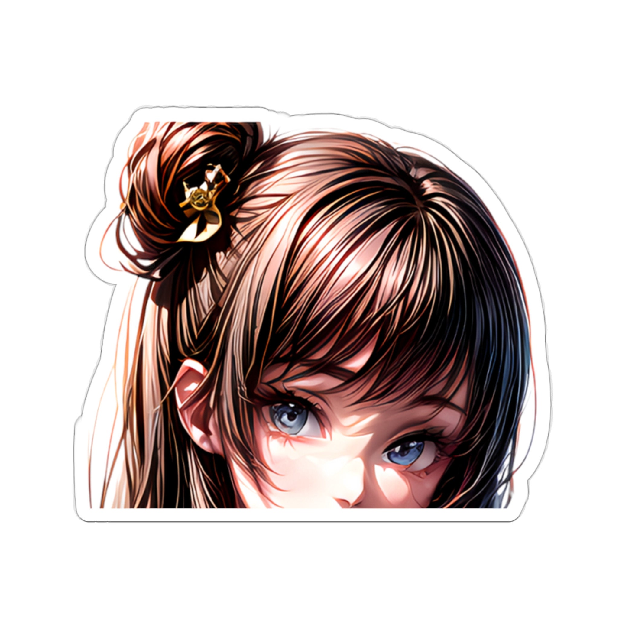Original Anime Waifu Girl Sticker Kiss-cut Vinyl Decal - Etsy