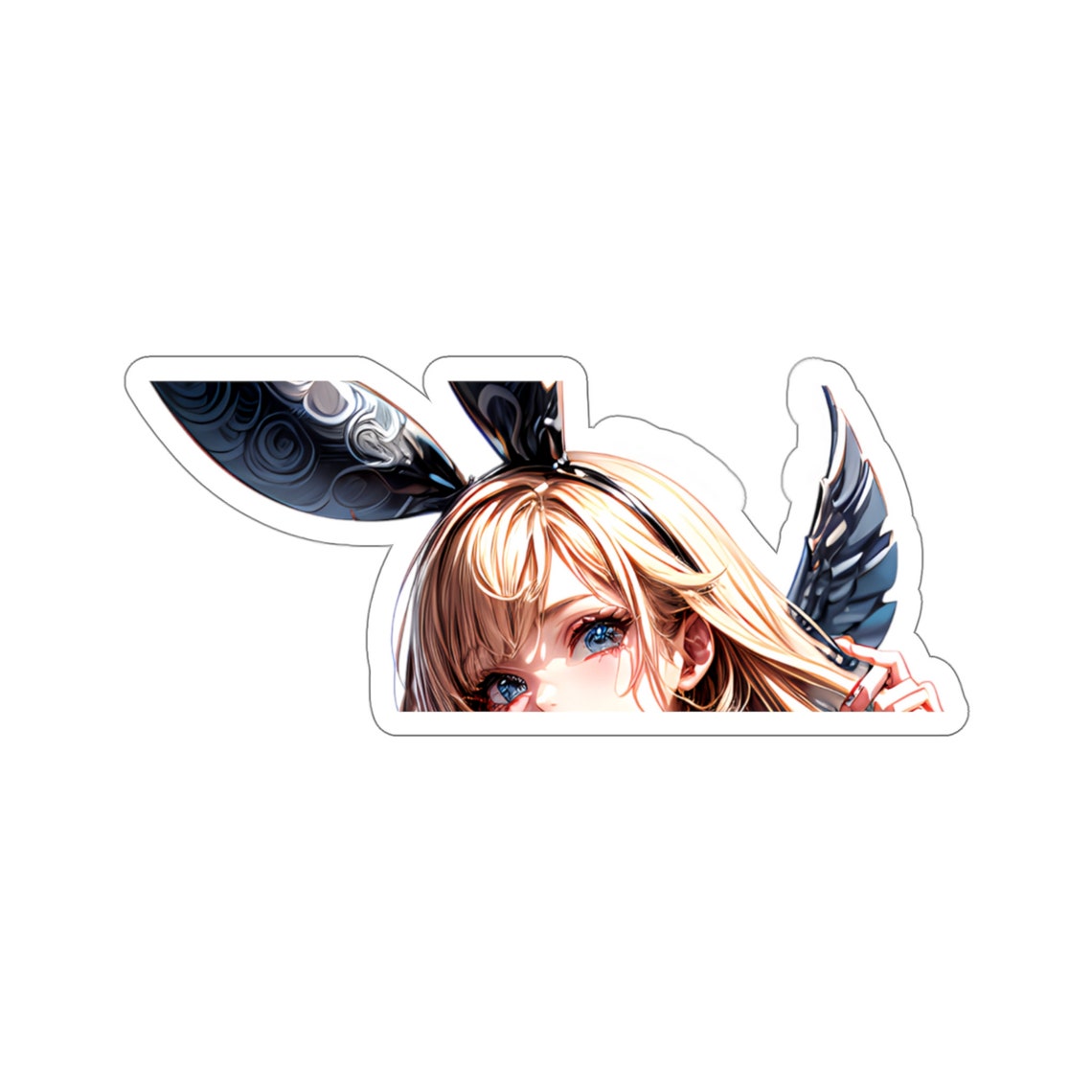 Waifu Original Anime Bunny Girl Sticker Kiss-cut Vinyl Decal - Etsy